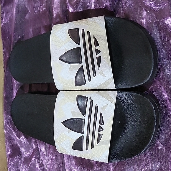 adidas | Shoes | Rare Adidas Adilette Sand Camo Slides Made In Italy ...